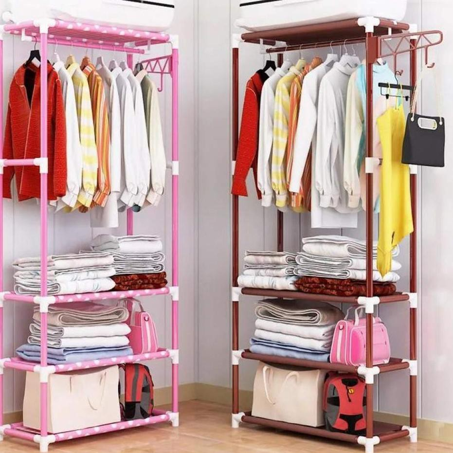 Jual Square Cloth Rack Tempat Penyimpanan Rak Multifungsi P 55 x L 35 x ...