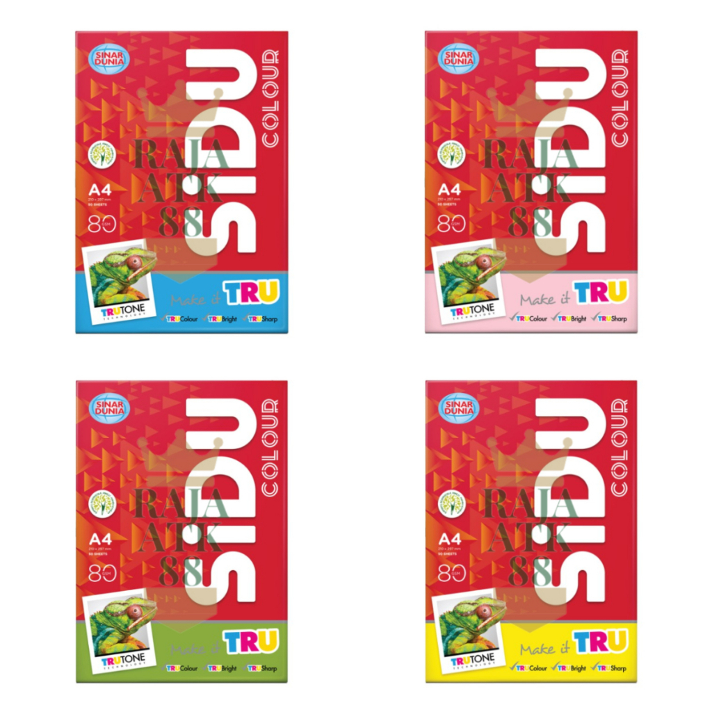 Jual Kertas HVS Warna Sinar Dunia SIDU A4 Berwarna A4 80gr | Shopee Indonesia