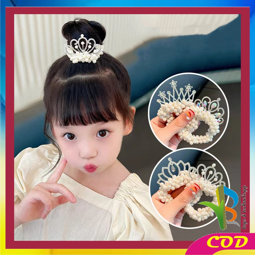 Jual RB-C879 Ikat Rambut Anak Perempuan Motif Mahkota Mutiara Crown ...