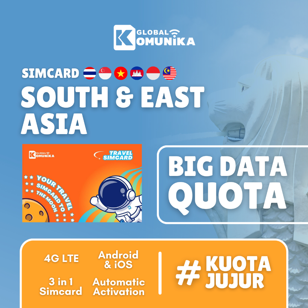 Jual Sim Card Singapore Malaysia Thailand Kuota Besar | Simcard Singapura Global Komunika ...