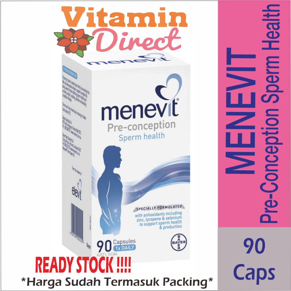 Jual Menevit 30 or 90 Capsules - Vitamin Kesuburan buat PRIA OR ...