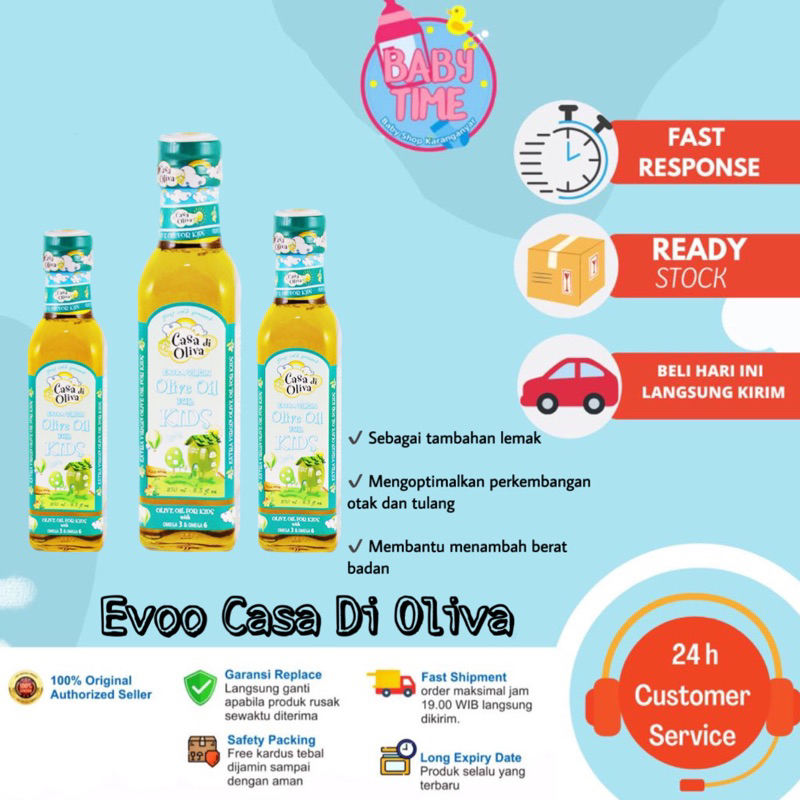 Jual Evoo Casa Di Oliva Extra Virgin Olive Oil For Kids Bayi Minyak ...