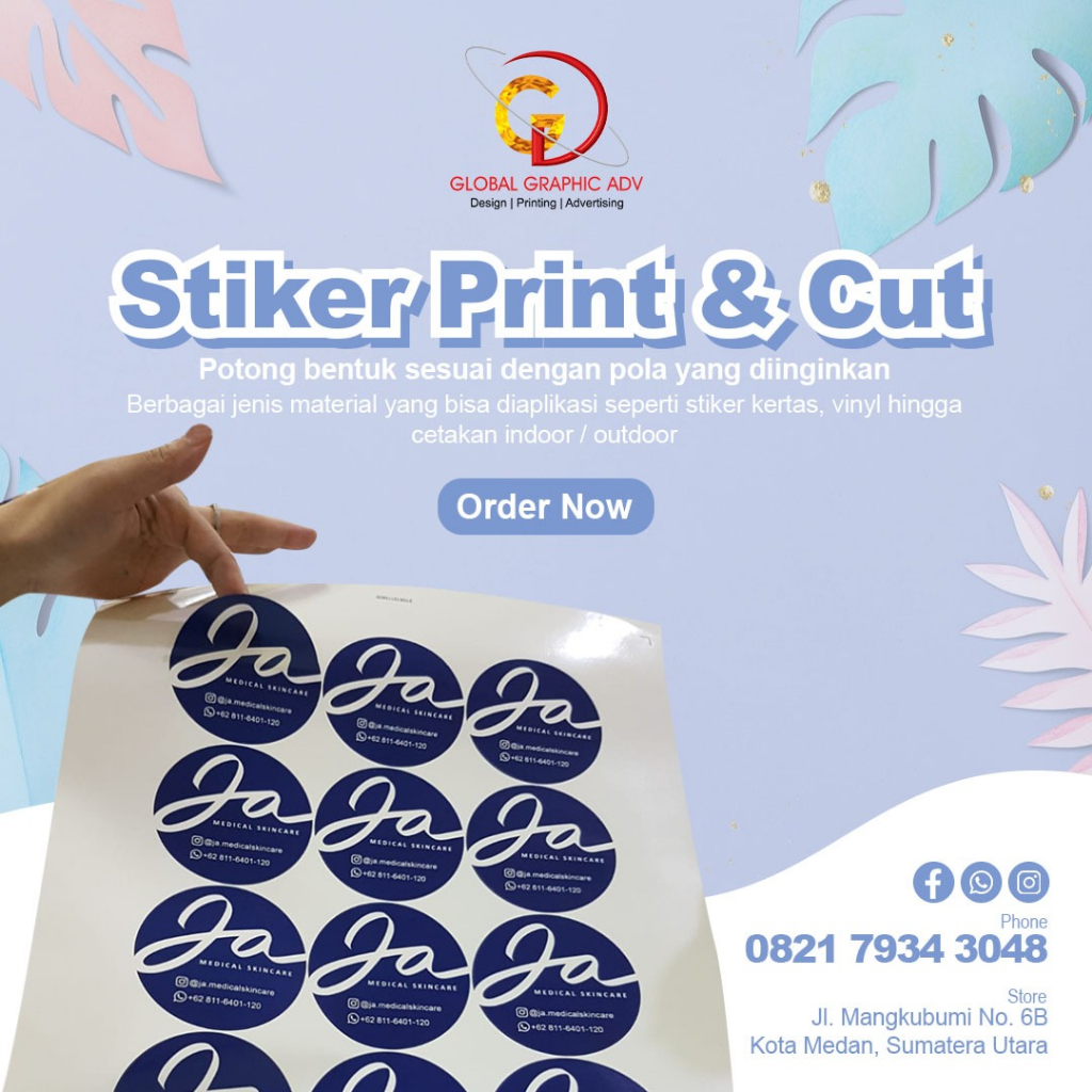 Jual CETAK STICKER LABEL |A3 - Bahan Vynil | Shopee Indonesia