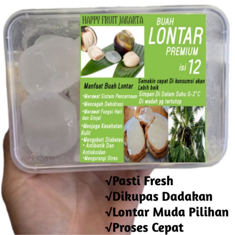 Jual Buah Lontar super Buah Legend / pack dikupas dadakan isi 12 biji ...