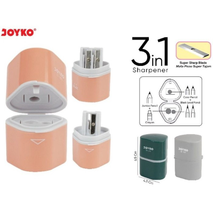 Jual Serutan / Sharpener / Rautan Pensil, Crayon, Pensil Besar JOYKO B ...