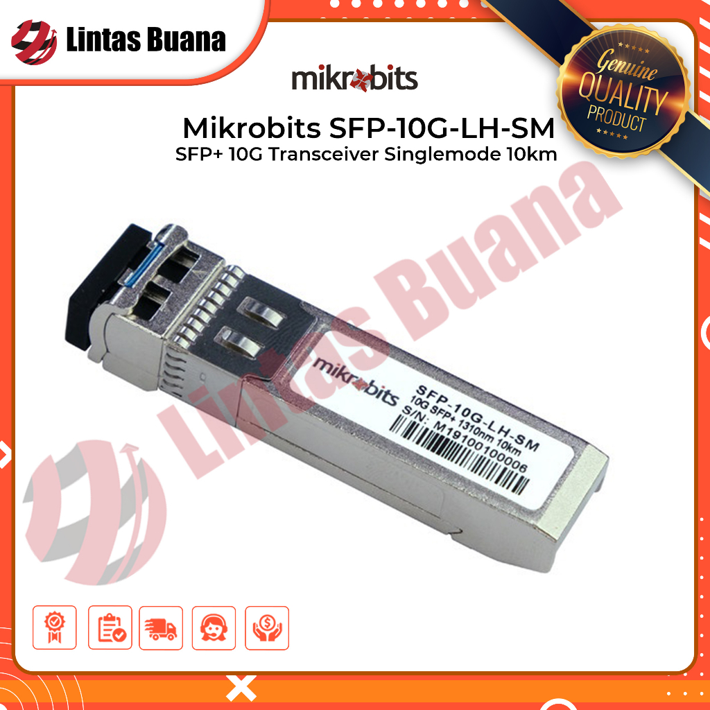 Jual Mikrobits SFP-10G-LH-SM ,SFP+ 10G Transceiver Singlemode 10km ...