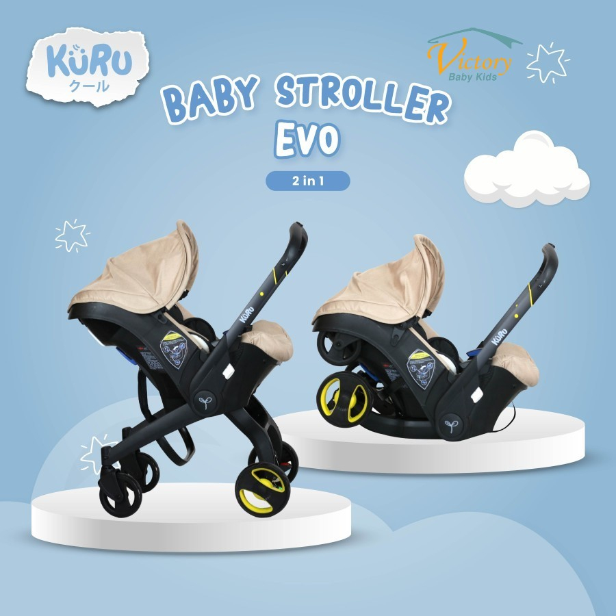Jual Kuru EVO 2in1 Baby / Infant Stroller & Car Seat | Kereta Dorong ...