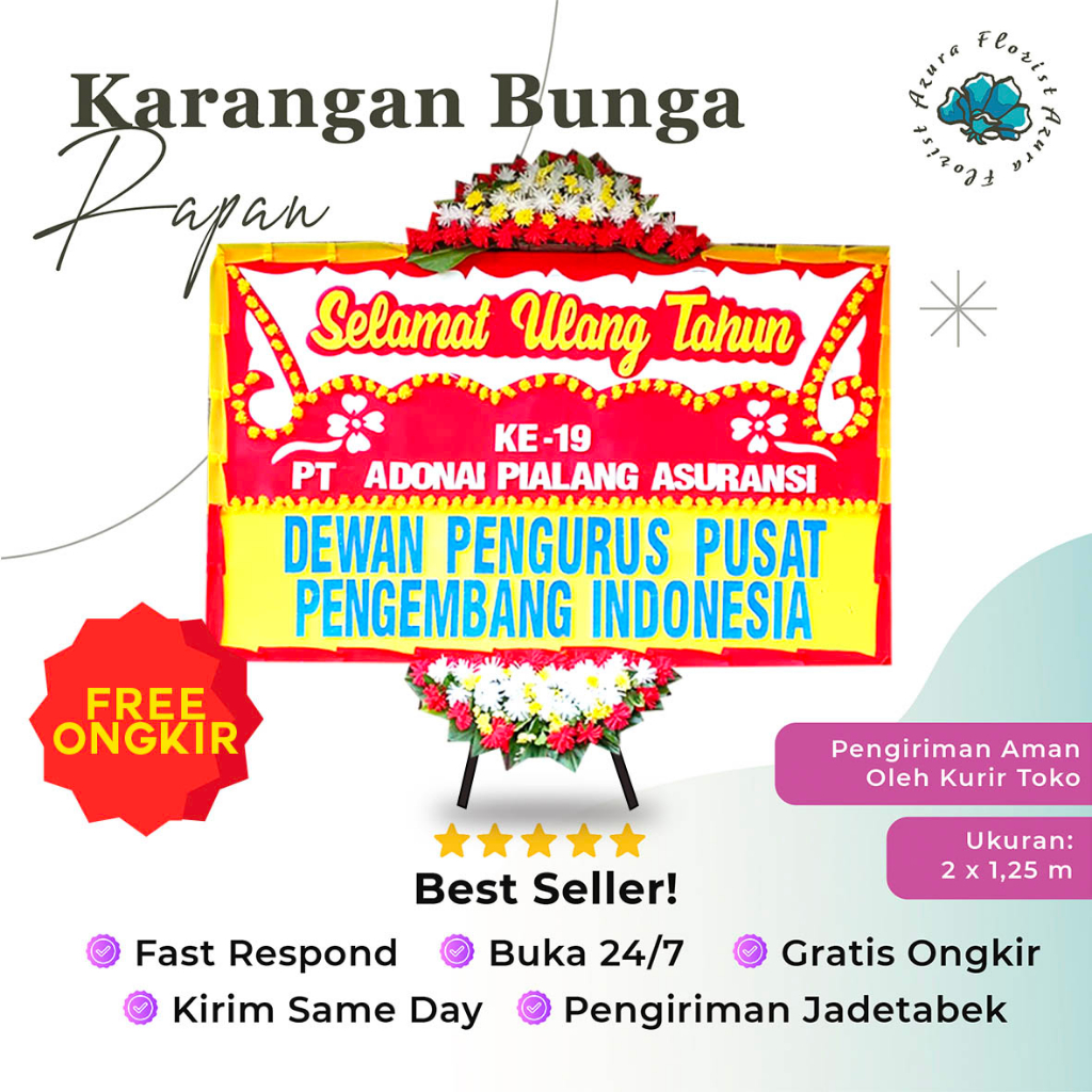 Jual Karangan Papan Bunga Standar Regular | Shopee Indonesia