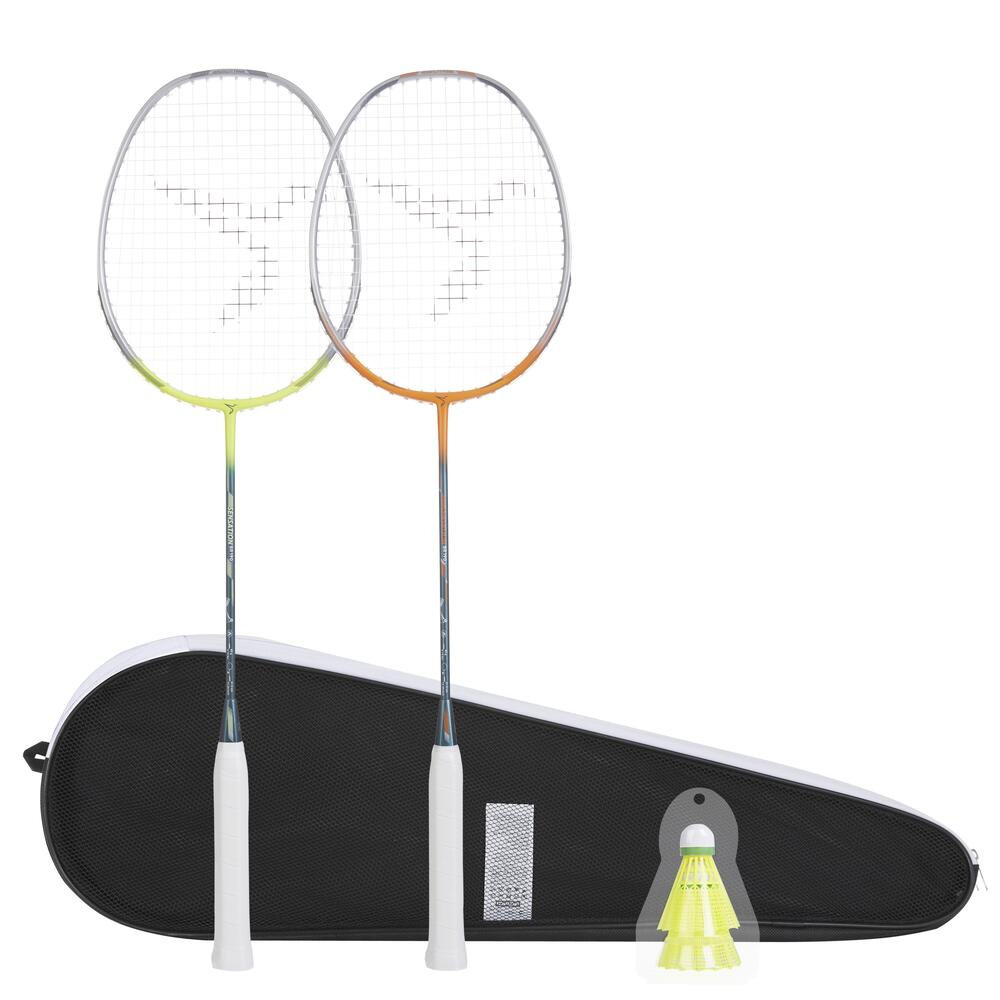Jual Decathlon Perfly 1 Set Raket Badminton Dewasa BR190 Kuning/Orange ...