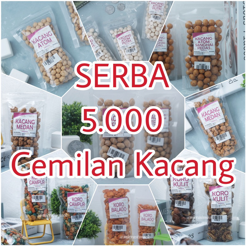 Jual Serba Lima Ribu Cemilan Kacang Dan Pedas | Snack Kiloan | Jajanan ...