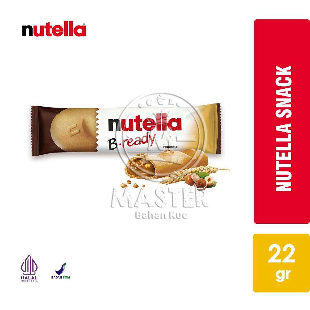 Jual Biskuit Nutella B-Ready Wafer Coklat Hazelnut [1 pcs 22g] | Shopee ...