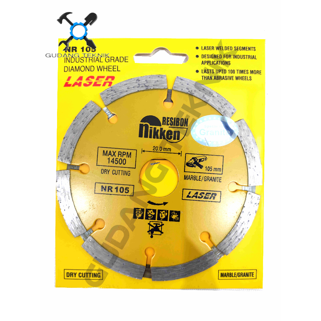 Jual Diamond Wheel 4" DRY WET SUPERTHIN NIKKEN RESIBON N105 N108 / Mata ...