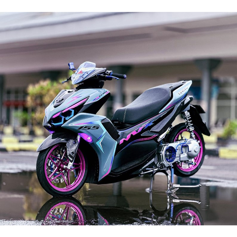 Jual STRIPING STICKER ALL NEW AEROX CONNECTED NVX 155 TRANSPARAN ...