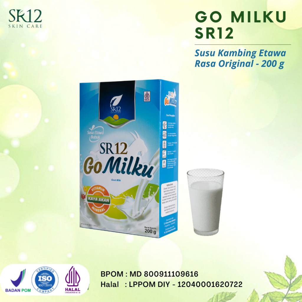 Jual Susu Kambing SR12 Gomilku 200gr Go Milku Susu Bubuk Etawa Halal | Shopee Indonesia