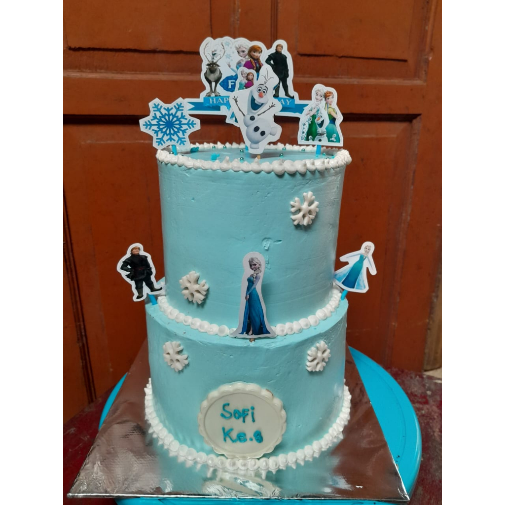 Jual Topper Kue Ulang Tahun Frozen (Custom Nama) | Shopee Indonesia