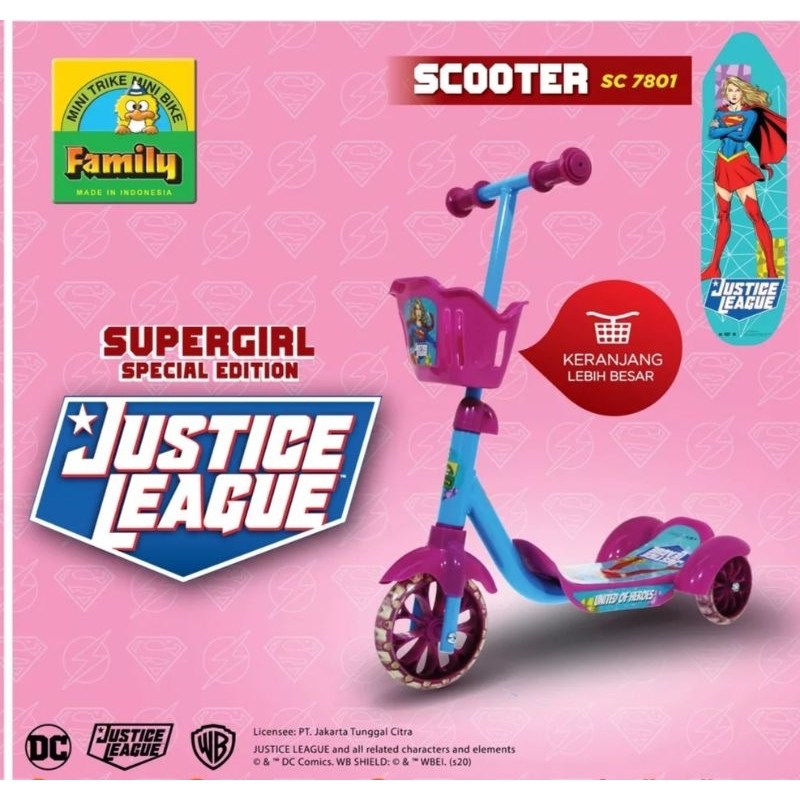 Jual Scooter Anak Family Special Edition Justice League SC7801 | Shopee ...