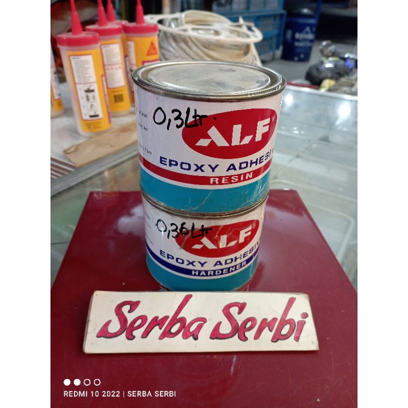 Jual (0.3+0.36L ALF RESIN HARDENER) Lem perekat epoxy resin hardener ...