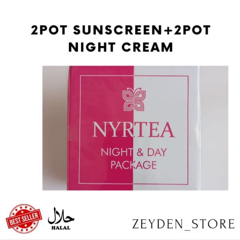 Jual Paket Lengkap ( 2 Pot Sunscreen + 2 Pot Night Cream ) 100% Orginal ...