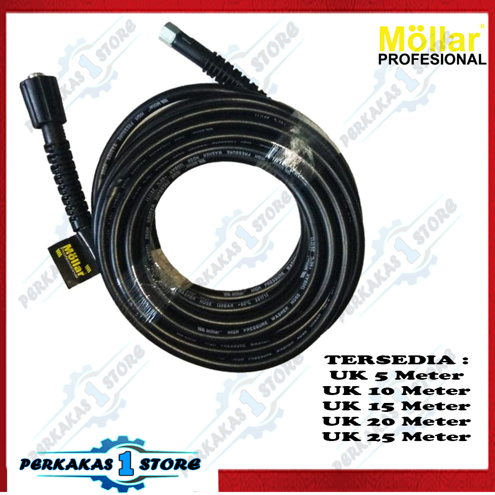 Jual selang jet cleaner high pressure washer hose 25m MOLLAR 25m/20m ...
