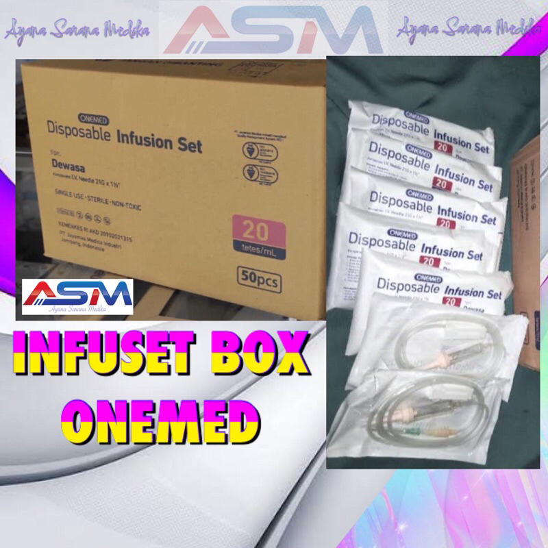 Jual INFUSET DEWASA ONEMED PER BOX | Shopee Indonesia