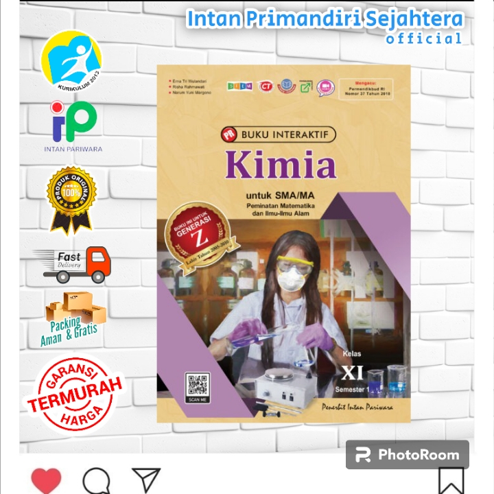 Jual PROMO !!! BUKU PR INTERAKTIF SMA/MA ( Kurikulum K.13 ) : KIMIA KELAS 11 semester 1 , 2 ...
