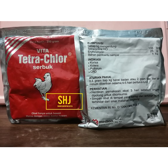 Jual VITA TETRACHLOR 250 GRAM (ANTIBIOTIK HEWAN) | Shopee Indonesia