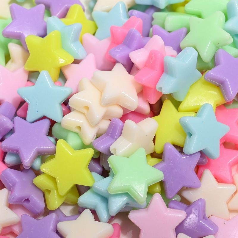 Jual Parel Bintang Pastel Manik Manik Permen Bahan DIY Aksesoris ...