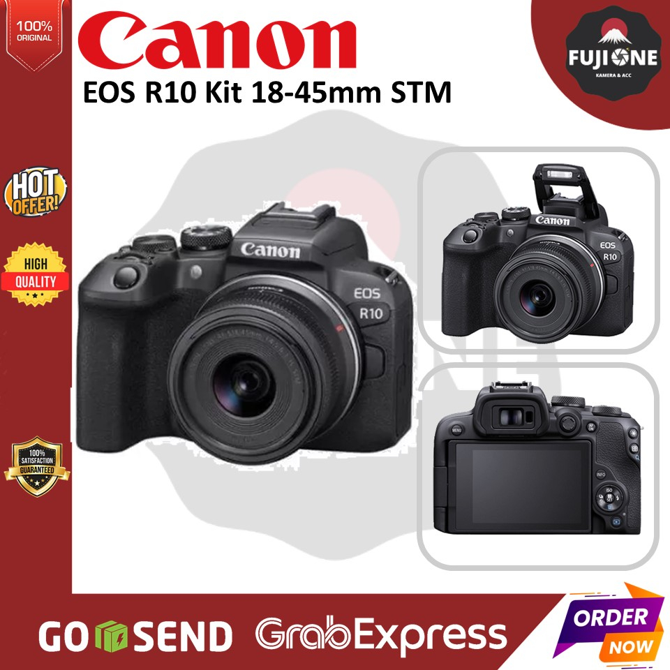 Jual Canon EOS R10 Kit RF-S 18-45mm STM EOS R 10 Kit 18-45 | Shopee ...