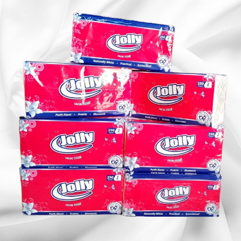 Jual TISSUE JOLLY 250 Sheets 2 Ply Tisu CLEAN PLUS 180 Sheet 2 ply Tisu ...