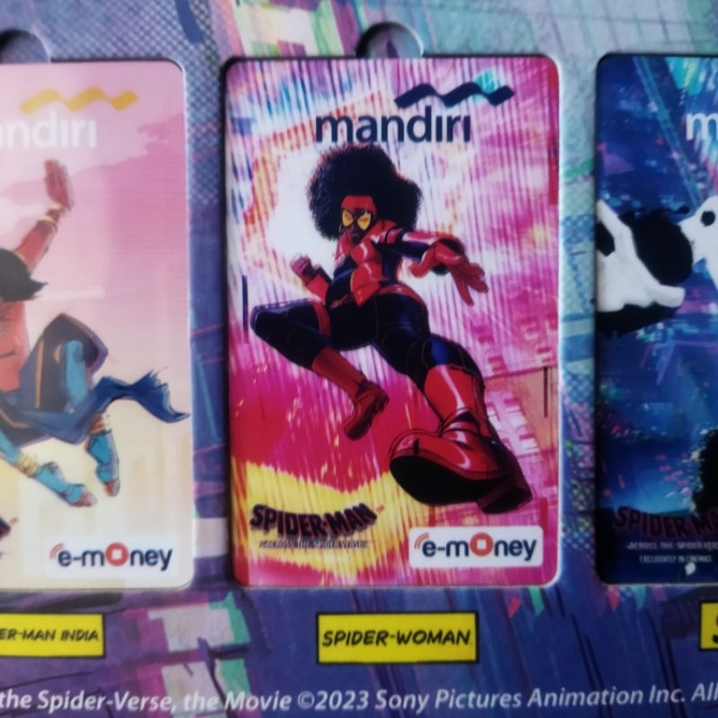 Jual kartu emoney spiderverse mandiri e-money card spider verse miles ...