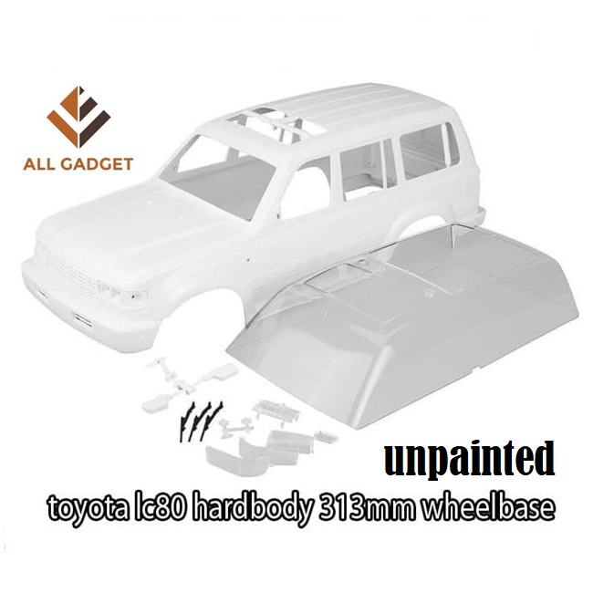 Jual LC80 Land Cruiser HARD Plastic Body Shell 313mm Wheelbase For ...