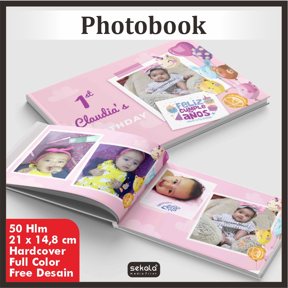 Jual Photobook Custom Desain 50 Hlm Ukuran A5 A4 Album Foto Yearbook ...