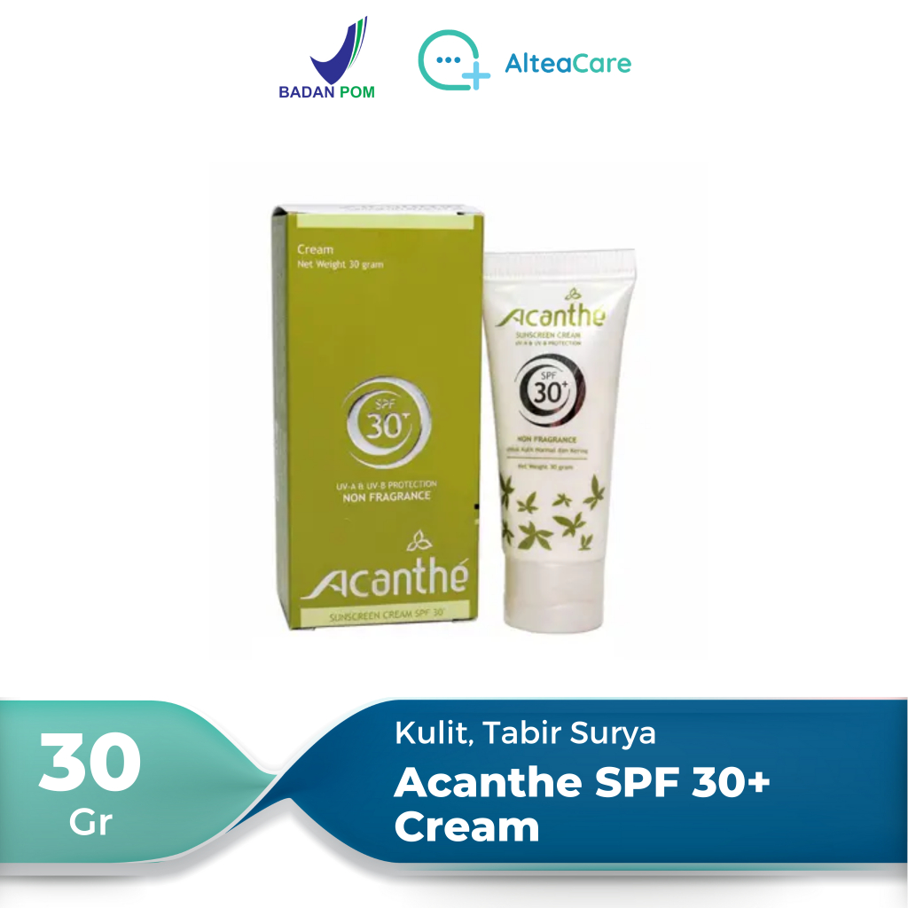 Jual Acanthe SPF 30+ Cream 30 gram (Sunscreen/Tabir Surya, SPF ...