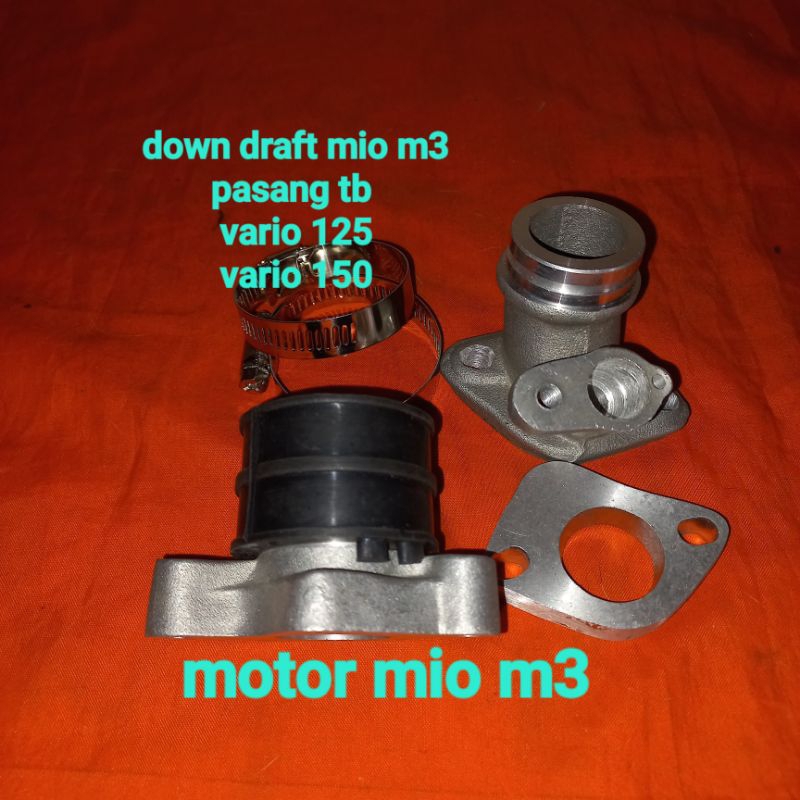 Jual intake downdraft mio m3 pasang throttel body vario 125/150 ...