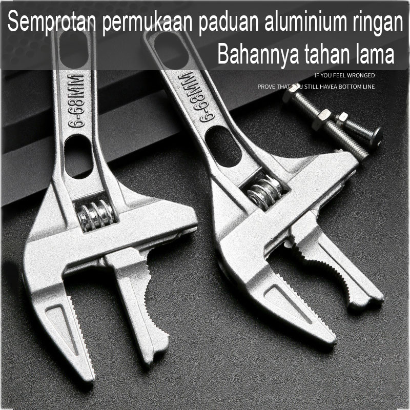 Jual Kunci inggris/Universal Adjustable Wrench Spanner/Besar Serbaguna ...