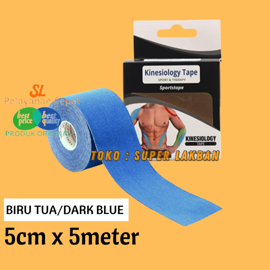 Jual Lakban Kineseo Tape Pakai BOX Perban Kinesio Cegah Cidera Otot ...