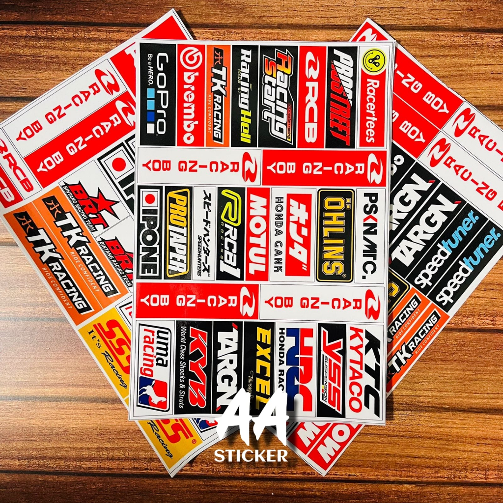 Jual Stiker Racing Pack Sponsor Sticker Motor | Shopee Indonesia