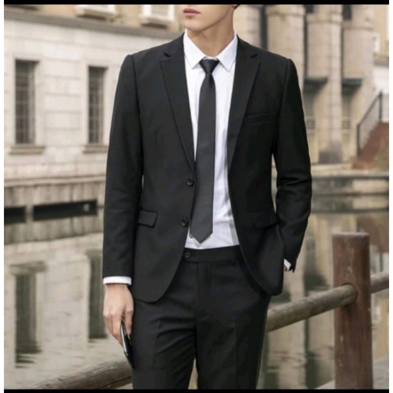 Jual JAS BLAZER PRIA HITAM FORMAL, JAS FORMAL, JAS KANTOR, JAS PRIA ...