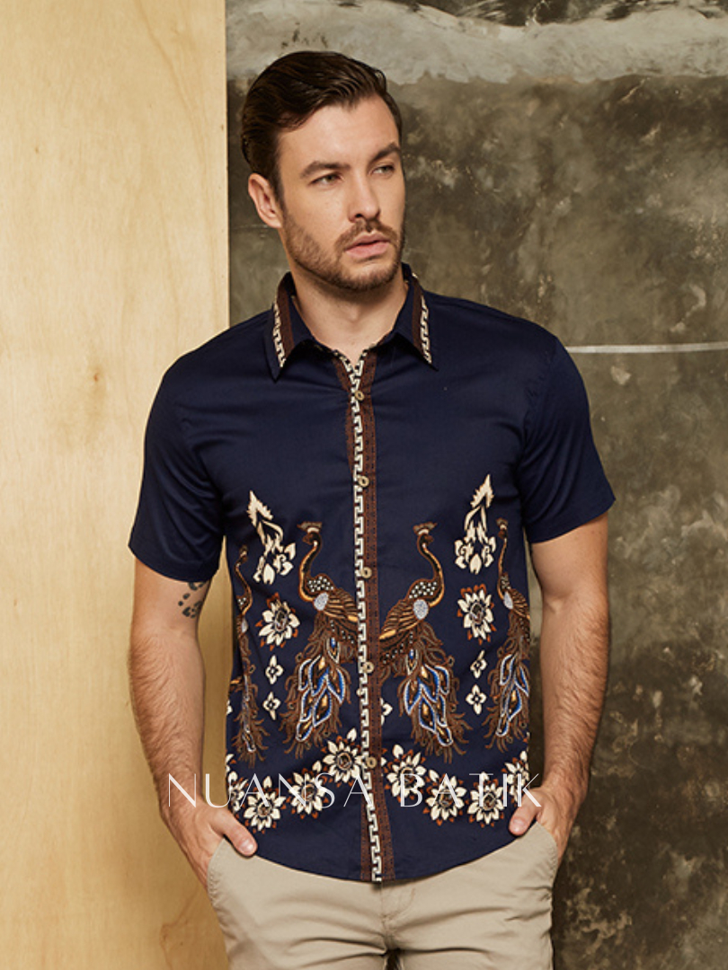 Jual Nuansa Batik Hem Batik Pria Lengan Pendek Bahan Katun Stretch ...