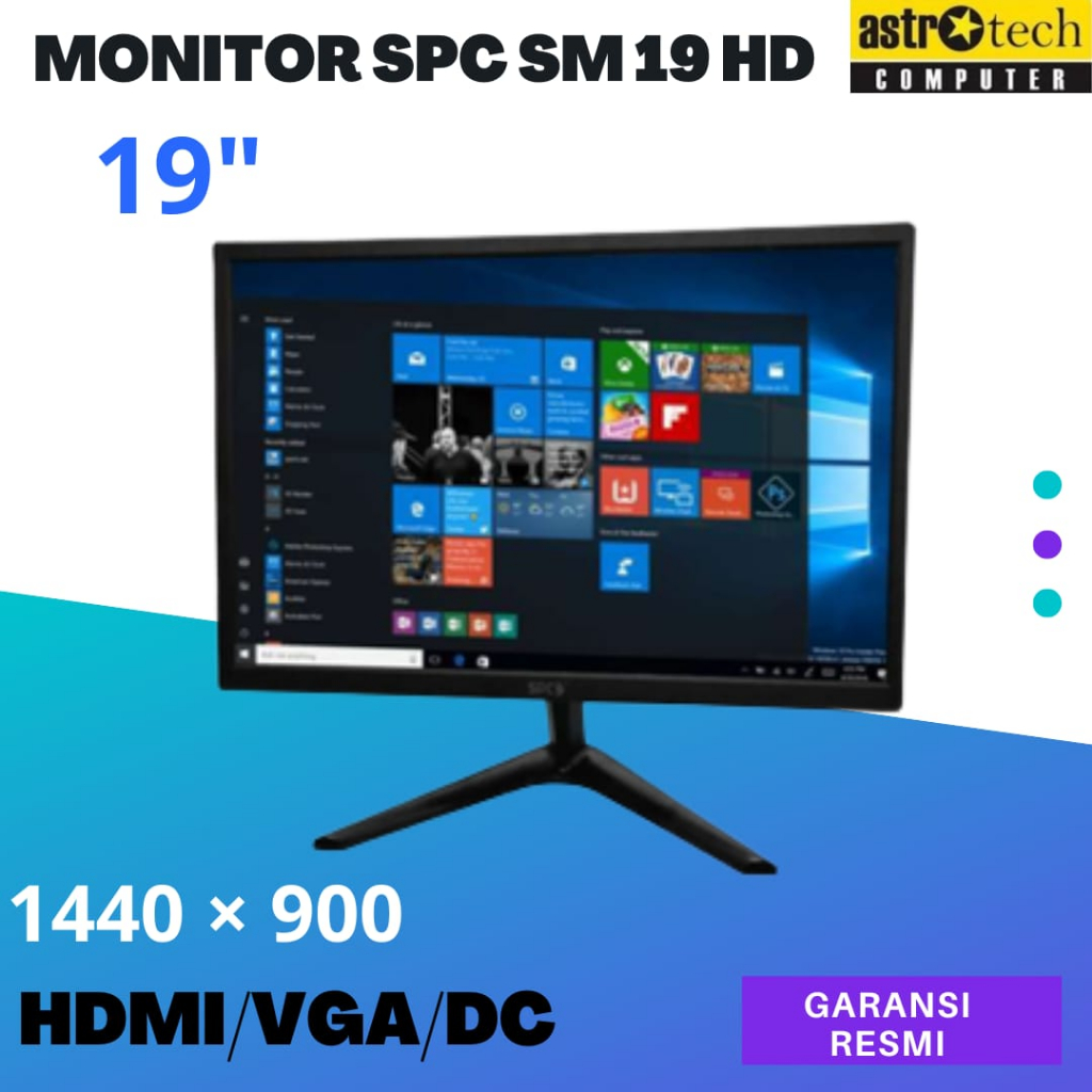 Jual MONITOR SPC / OFFICE MONITOR LED Monitor SPC SM-19HD 19 inch HDMI ...