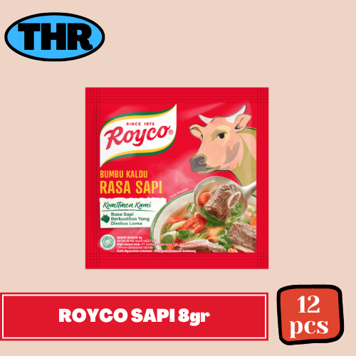 Jual Royco Sapi 8gr Sachet 1 Renceng isi 12pcs | Shopee Indonesia