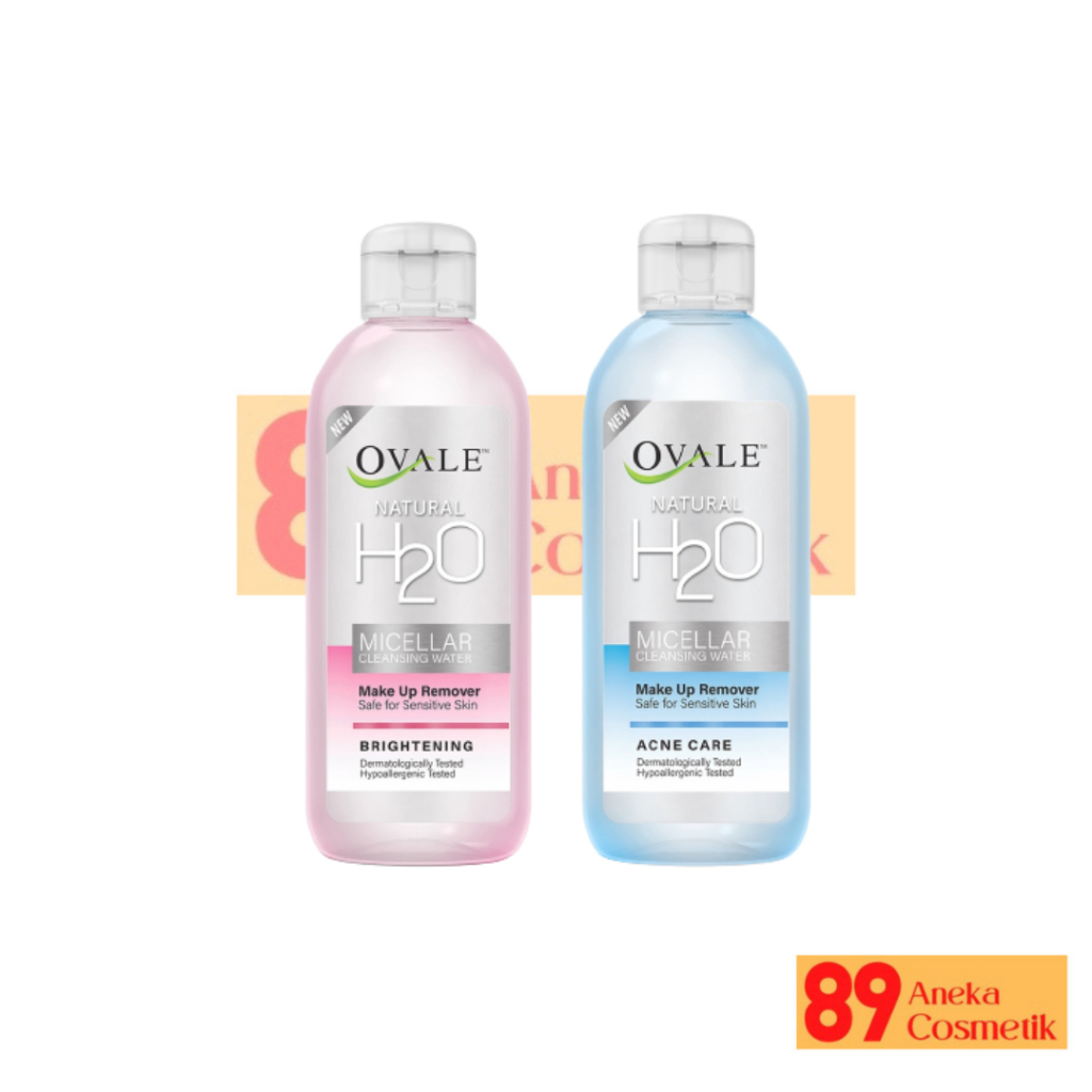 Jual Ovale Natural H20 Micellar Cleansing Water Brightening Acne Care ...