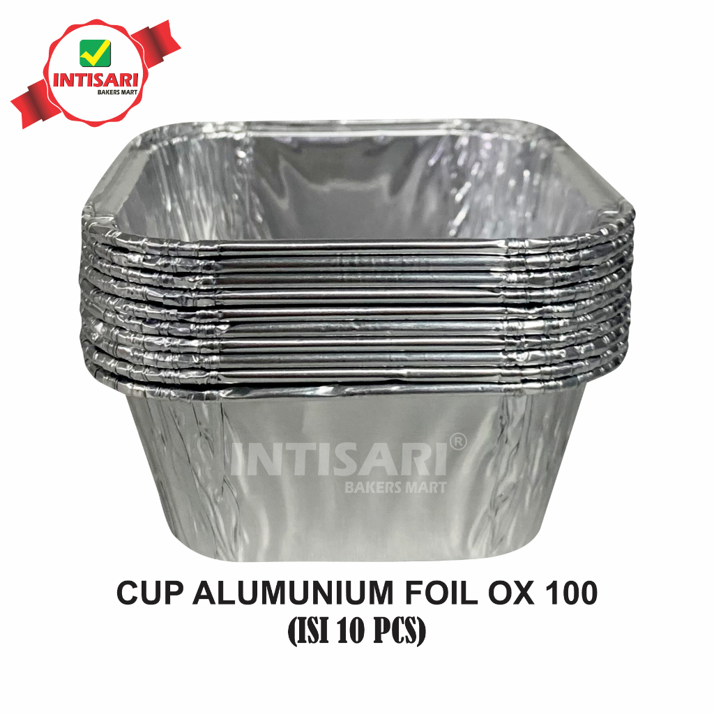Jual CUP ALUMUNIUM FOIL OX 100 (ISI 10 PCS) | Shopee Indonesia
