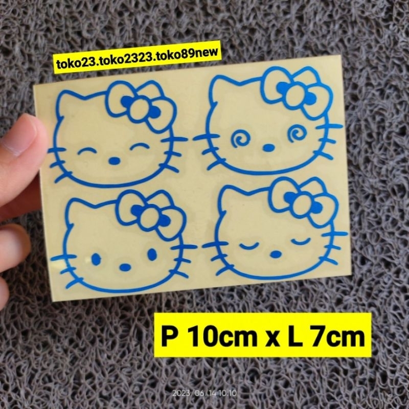 Jual stiker cutting stiker motor stiker hello kitty stiker aesthetic ...