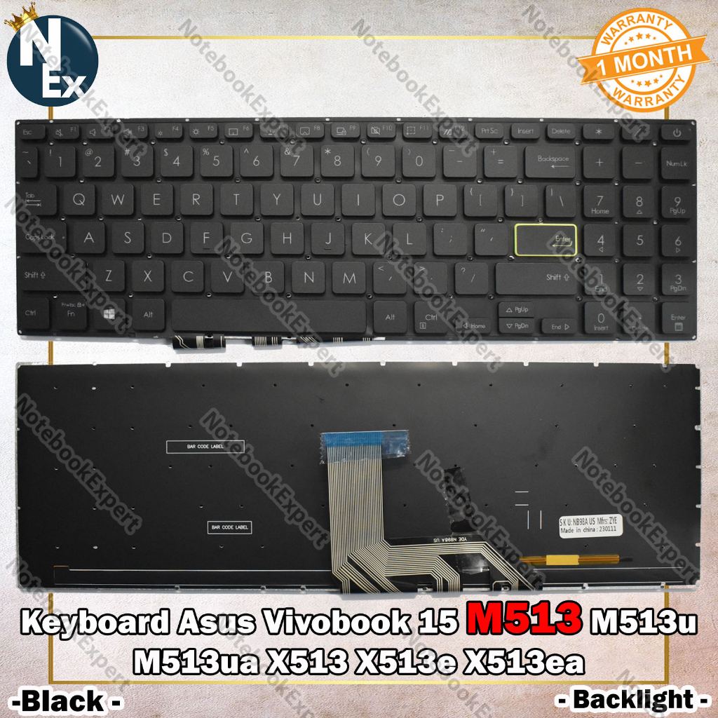 Jual Keyboard Asus Vivobook 15 K513 K513E K513EA K513EQ M513 M513U Black | Shopee Indonesia