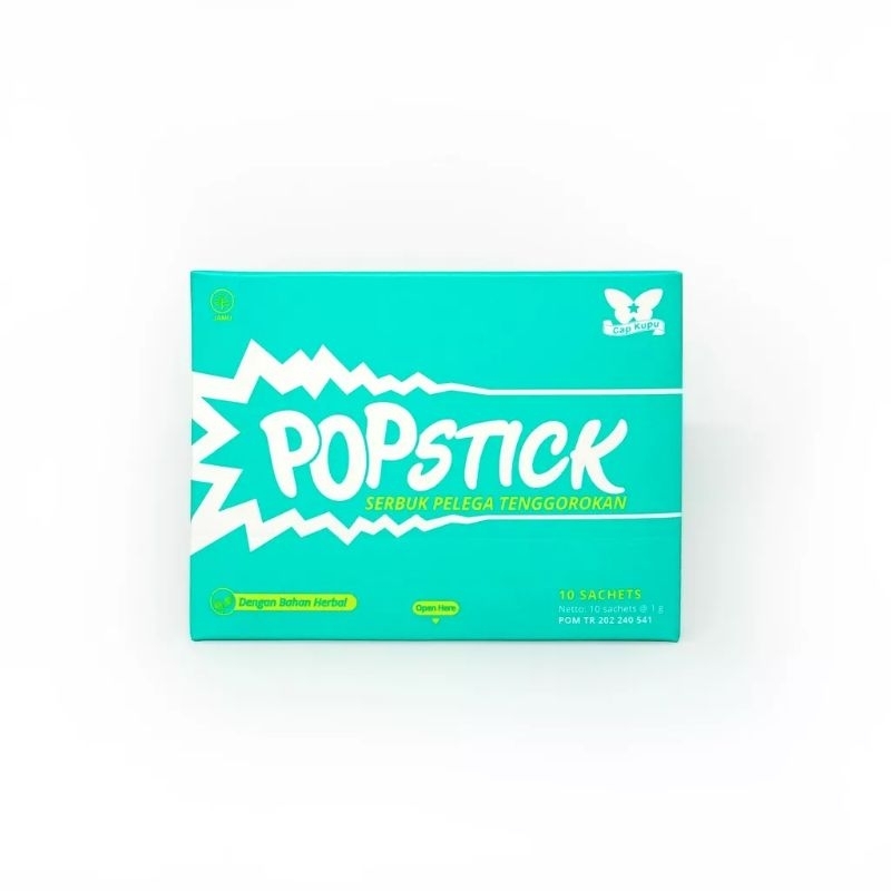 Jual Permen Popstick Serbuk Pelega Tenggorokan - Box Isi 10 Sachet ...