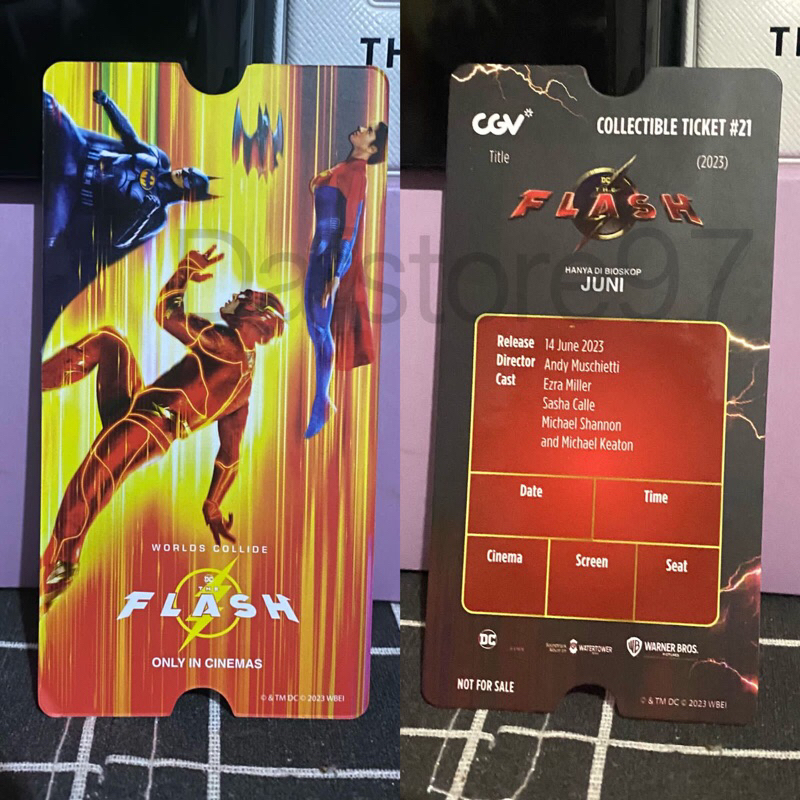Jual The Flash DC Official Collectible Ticket CGV Movie | Shopee Indonesia