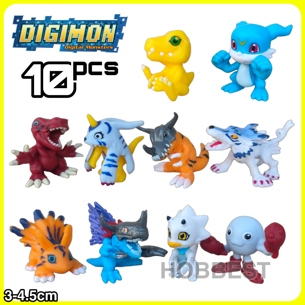 Jual Action Figure DIGIMON ADVENTURE isi 10 pcs - Miniatur Topper Kue ...