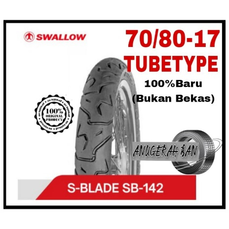 Jual Ban Luar Motor Swallow 70/80 ring 17 S-BLADE SB142 Setara ukuran ...