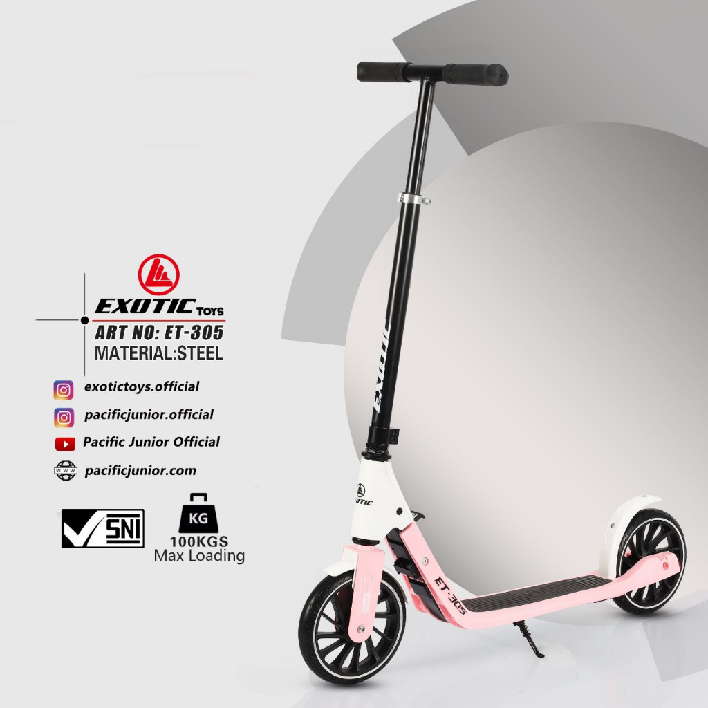 Jual Scooter Exotic ET305 Skuter Otoped Anak Dewasa ET305 Roda Besar ...